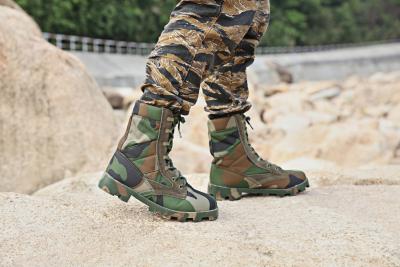 China 7-12 Insulated Impact Resistant Non Compression Leather Ankle Military Tactical Boots for sale
