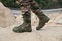 China 7-12 Insulated Impact Resistant Non Compression Leather Ankle Military Tactical Boots for sale