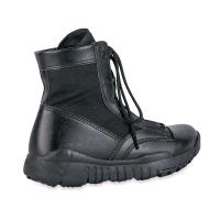 China Mid Calf Tactical Boots with Waterproof Leather Lace up Closure / Cotton Lining for sale