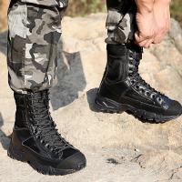 China Breathable Cotton Lining Mens Combat Tactical Boots for Outdoor Activities for sale