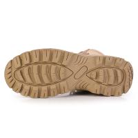 China Round Toe Slip Resistant Leather Combat Footwear Gear With Shock Absorbent Rubber Sole for sale