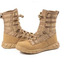 China Professional Combat Tactical Boots for Law Enforcement and Military made of leather cotton lining for sale