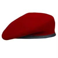 China Top Quality Tactical Adjustable Custom Woolen Beret With Silver Badge for sale