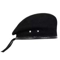 China Top Quality Tactical Adjustable Custom Woolen Beret With Silver Badge for sale
