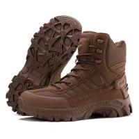China Durable Outdoor Hiking Breathable Leather Botas Men Safety Camo Style Boots for Combat Training and Outdoor sports for sale