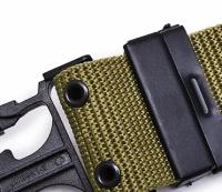 China Khaki Waterproof  Quick Release PP Webbing Belt Duty Belt Tactical For Outdoor Training And Hiking for sale