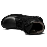 China Black Outdoor PU Rubber Outsole High Upper Shoes Tactical Leather Combat Boots for Men for sale