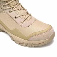 China Khaki Waterproof  Anti-slip Comfortable Tactical For Training Hiking Outdoor Training Boots For Men for sale