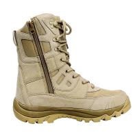 China Men's Tan Color Steel Toe Safety Leather Comfortable Waterproof Anti-slip Hunting Boots for sale