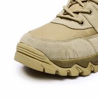 China Men's Tan Color Steel Toe Safety Leather Comfortable Waterproof Anti-slip Hunting Boots for sale