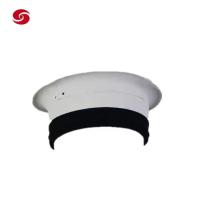 China Customized Tactical Outdoor Gear with Polyester / Cotton Material White Officer Parade Hat for sale