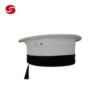 China Customized Tactical Outdoor Gear with Polyester / Cotton Material White Officer Parade Hat for sale