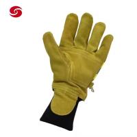 China Tactical Heat Resistant Firefighter Fireman Gloves Emergency Fire Rescue Safety Glove for sale