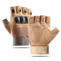 China Half Single Tactical Lightweight Anti-Slip Fingerless Gloves Tactical Gear For Outdoor Activities for sale
