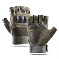 China Half Single Tactical Lightweight Anti-Slip Fingerless Gloves Tactical Gear For Outdoor Activities for sale