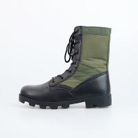 China Durable Jungle Hiking Tactical Combat  Boots Canvas Shoes Rangers Panama Rubber for sale