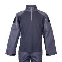 China Multi-pocket Zippered Tactical Suit in Dark Blue with Customized Logo for sale