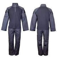 China Multi-pocket Zippered Tactical Suit in Dark Blue with Customized Logo for sale