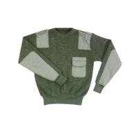China Uniform Customized Chest Pocket V-Neck Knitted Wear Pullover Tactical Wear Sweater for sale