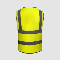 China High Visibility Jacket Workwear Reflective Security Vest With Reflector for Road  Workplace Safety for sale