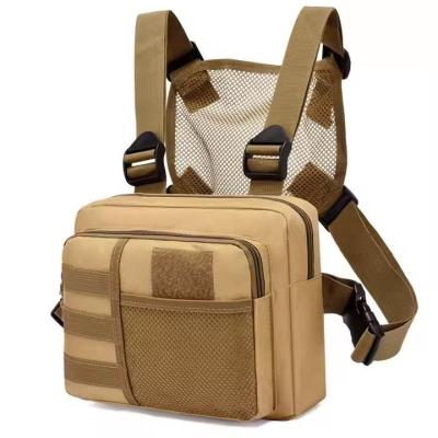 China Outdoor Tactical Vest with Padded Shoulder Strap Wholesale Unisex Chest Bag Backpack for sale