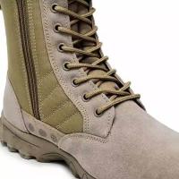 China Tactical Footwear Leather And Nylon Fabric Comfortable Training Shoes for sale