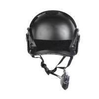 China Durable Black Tactical Protective Helmet With GLASS For Tactical Training for sale