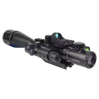 China Mini Red Dot Sight+Red Laser Sight Hunting Scope Combo Optical Scope Reflex Sight Scope for Tactical Hunting for sale