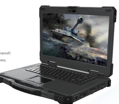 China Military Reinforce Notbook Reinforce Labtop 14-Inch Single Screen Rugged Portable for sale