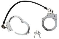 China Carbon Steel Nickel Handcuffs And Legcuffs For Prisoner for sale