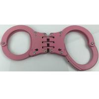 China Snap Shackles Stainless Steel Hand Cuffs Police Use Silver Black for sale