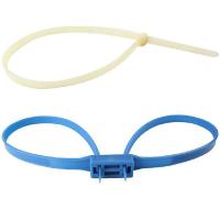 China Reusable Nylon66 Police Plastic Handcuff Cable Ties With Pouch for sale