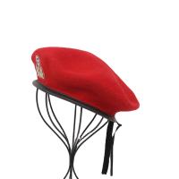 China Red Military Wool Beret Military Tactical Headwear For Special Forces Men And Women for sale