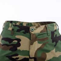 China Woven Military Men Tactical Short Pants OEM Waterproof Woodland Camo for sale