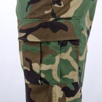 China Woven Military Men Tactical Short Pants OEM Waterproof Woodland Camo for sale