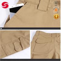 China 8 Pockets Khaki Tactical Pants 65% Polyester 35% Cotton Anti Pilling for sale