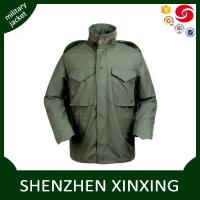 China Woven Texture Windproof Military Jacket Olive Green Army Jacket 220g-270g for sale