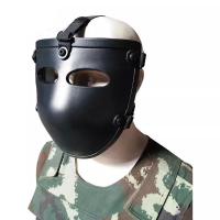 China Anti Riot Bulletproof Equipment PE Full Face Shield 280mm*185mm for sale