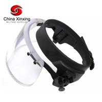 China NIJ IIIA Army Police Bulletproof Equipment Glass Ballistic Visor Face Shield for sale