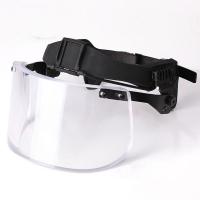China PC PU Acrylic Ballistic Face Mask Level IIIA Bulletproof 145*385mm for sale