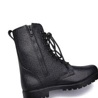 China Split Embossed Leather Combat Tactical Boots Officer Police Duty Shoes for sale