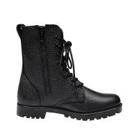 China Split Embossed Leather Combat Tactical Boots Officer Police Duty Shoes for sale