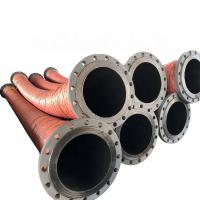 China 24 Inch Dredging Hose Wear Resistant Braided Mud Rubber Hose 6000kPa for sale