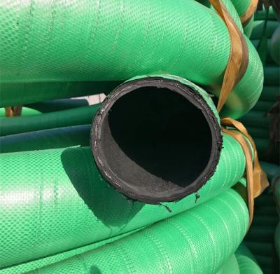 China Lay Flat Water Pump Discharge Hose 3 Inch 4 Inch 50Ft with Clamp Heavy Duty Rubber for sale