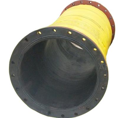 China 8 Inch 10 Inch Slurry Suction Hose Flange Connection for Heavy Slurries and Mud Transfer for sale