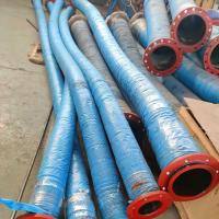 China 8 Inch 10 Inch Slurry Suction Hose Flange Connection for Heavy Slurries and Mud Transfer for sale