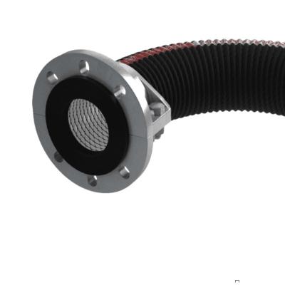 China Heavy Duty Ceramic Transfer Hose 15 Bar Dynamic Pressure Leak Proof Flange Connections for sale