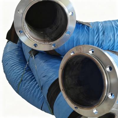 China Industrial Flexible Rubber Slurry Hose 10-22 Bar High Pressure Corrosive Material Handling for sale