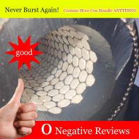 China Wear Resistant Ceramic Lined Rubber Hose 300mm ID for Slurry Conveying up to 25 Bar for sale