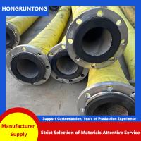 China Wear Resistant Ceramic Lined Rubber Hose 300mm ID for Slurry Conveying up to 25 Bar for sale